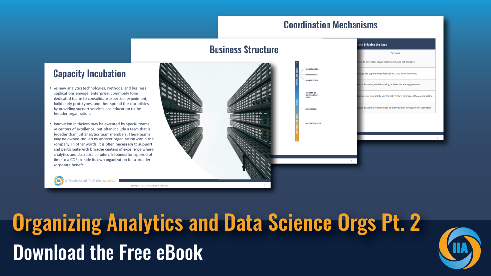Organizing Analytics and Data… | International Institute for Analytics